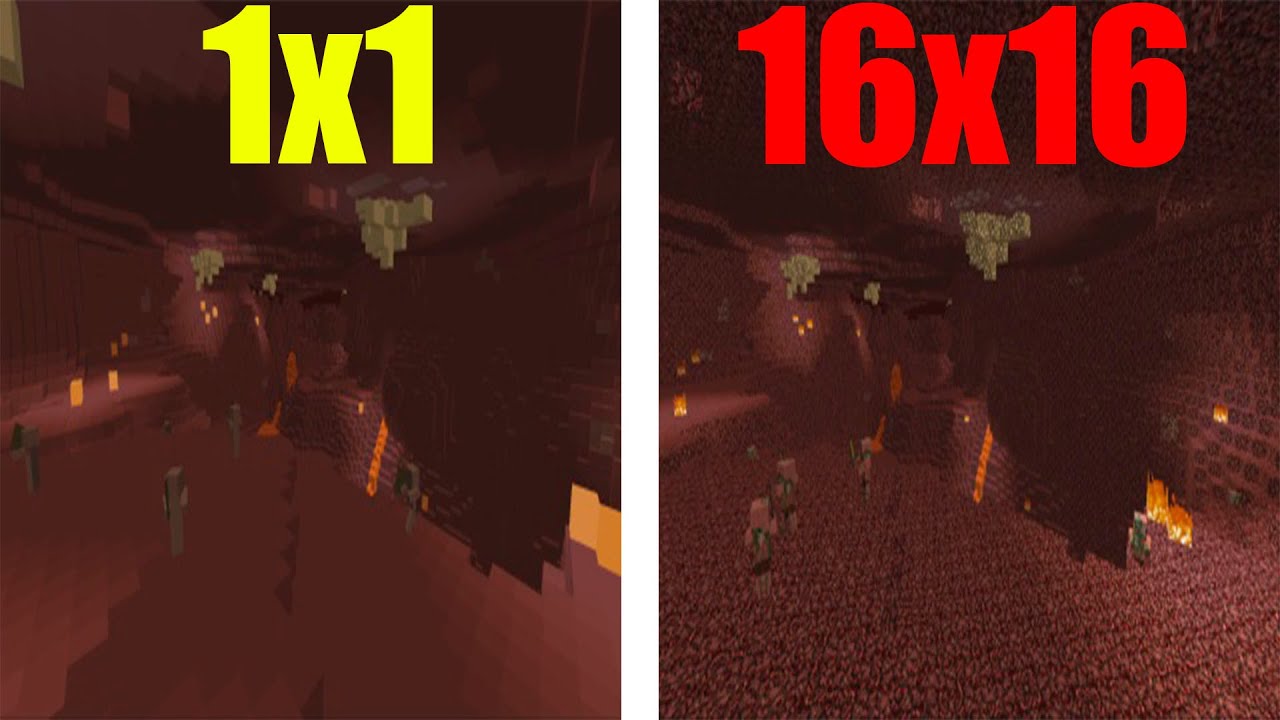 MINECRAFT 1x1 PIXEL / MINECRAFT 16x16 PIXELS #2 - YouTube