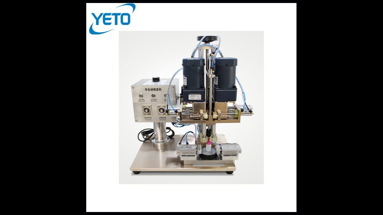 capping machine,Desktop capping machine,capper,semi automatic capping,screwing capper - YouTube