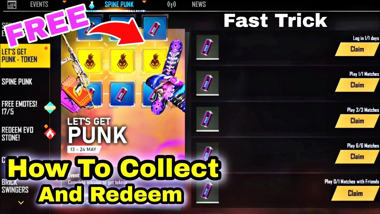 13 May - How To Collect & Redeem Purple Cell Token | Spine Punk Token ...