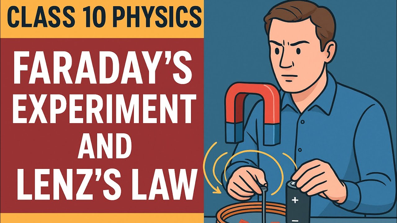 📘 CLASS 10 PHYSICS | Faraday’s Experiment and Lenz’s Law | Full Concept ...