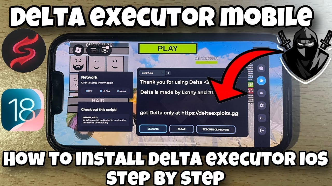 HOW TO DOWNLOAD & USE Delta EXECUTOR V654 ON IOS (TUTORIAL) FOR ROBLOX ...