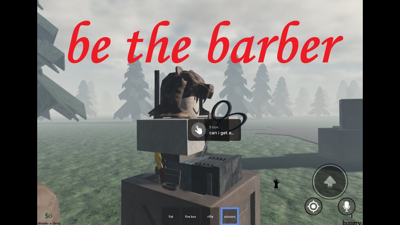 be the barber in Roblox cowboy game - YouTube