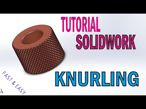 Tutorial KNURLING ON SOLIDWORK / CARA MEMBUAT POLA KNURLING PADA ...