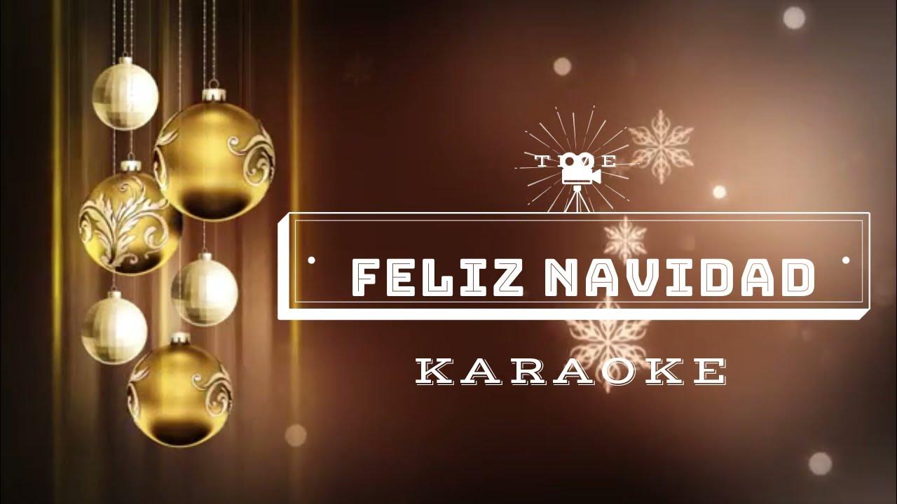 FELIZ NAVIDAD KARAOKE VERSIÓN THALIA - YouTube
