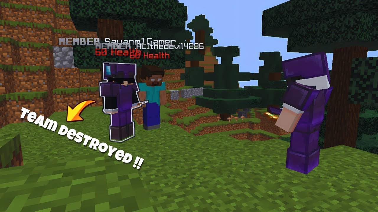 How i Destroyed this Whole team in This Public Minecraft server ...
