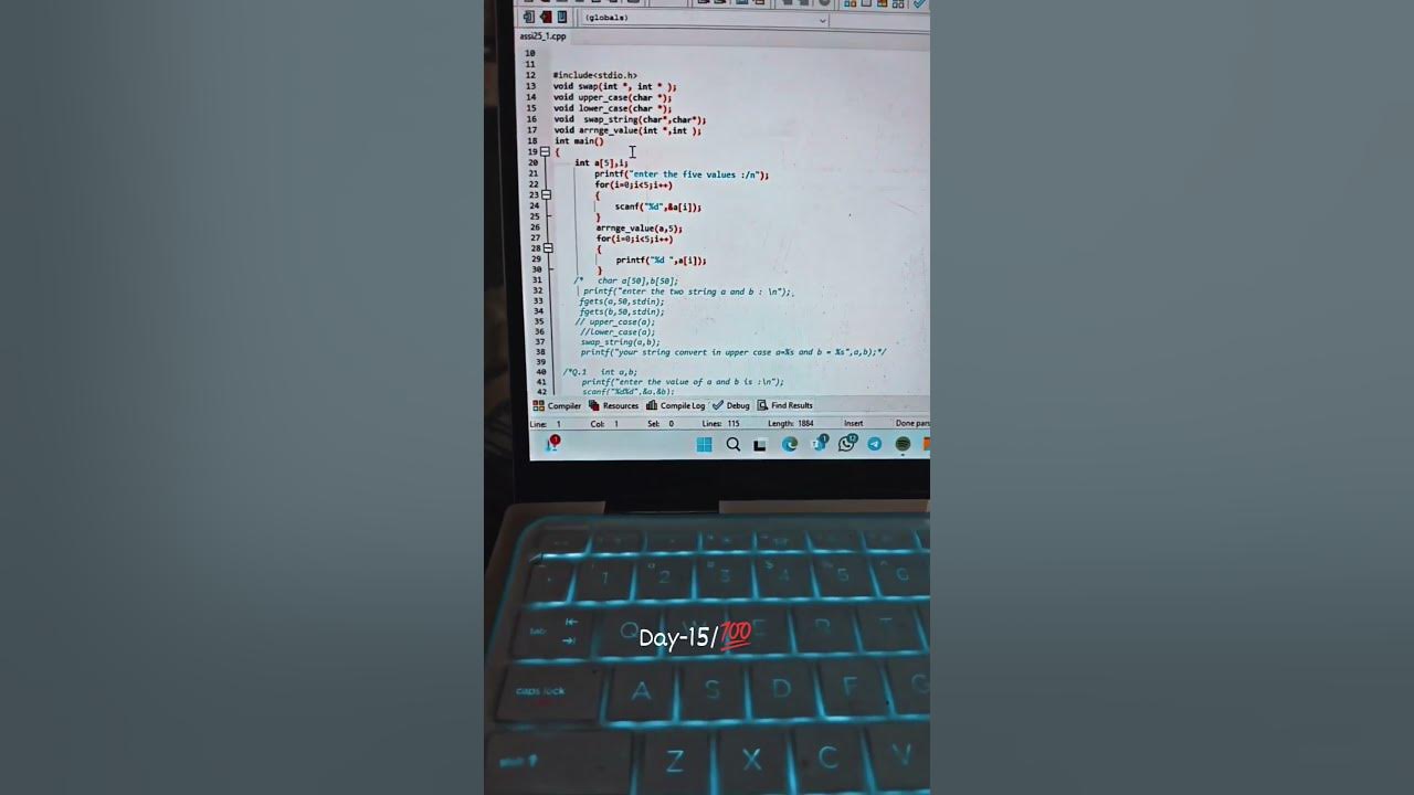 Day-15/💯 challenge DSA with c++ #100daysofdsa #codingchallenge #youtube #dsa #assignment - YouTube