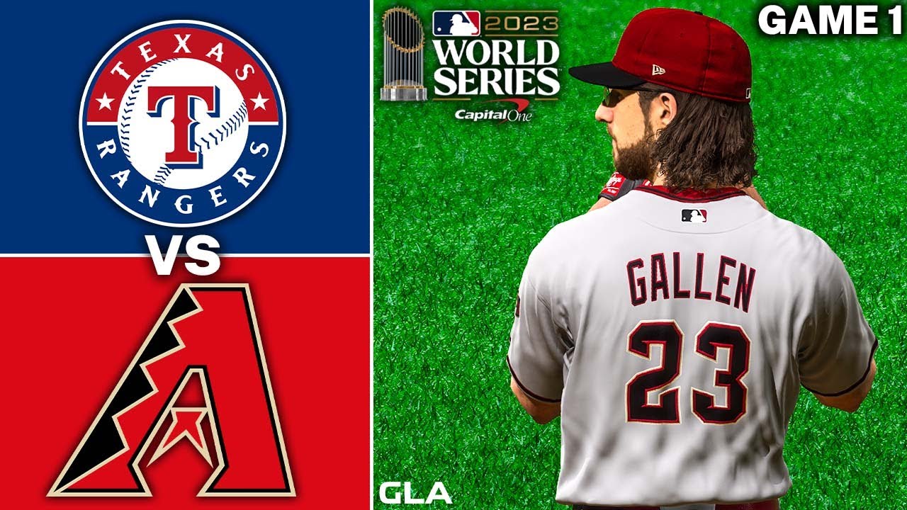 Rangers vs. Diamondbacks Simulation | 2023 World Series Game 1 | MLB ...