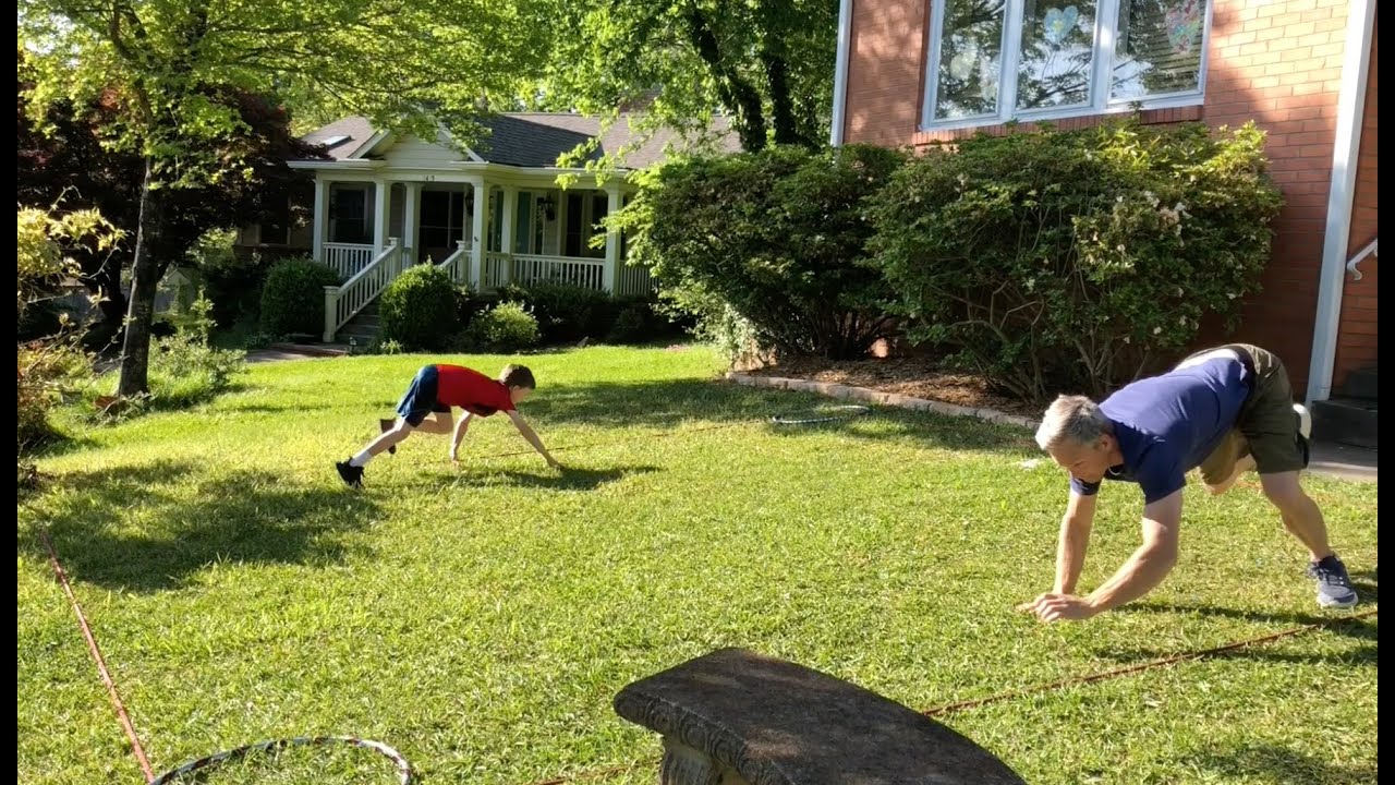 box hop race - YouTube