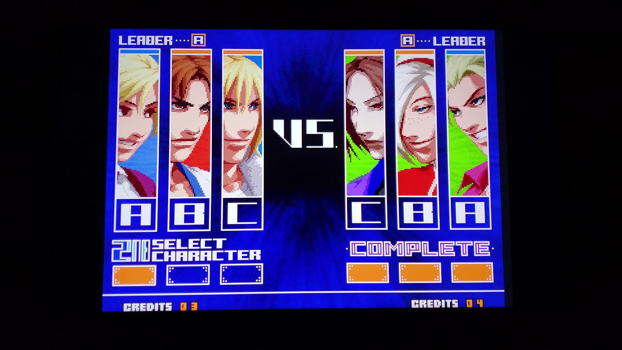 King of Fighters 2003 MVS Neo Geo Omega Scart to HDMI Framemeister on ...
