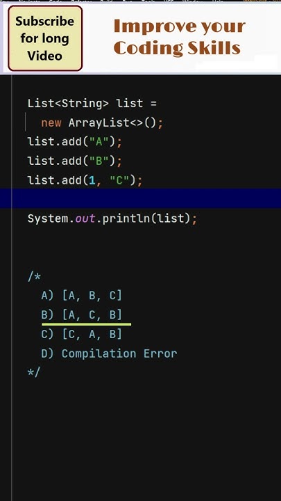 330 Test Your Java Skills Shorts Java Youtube