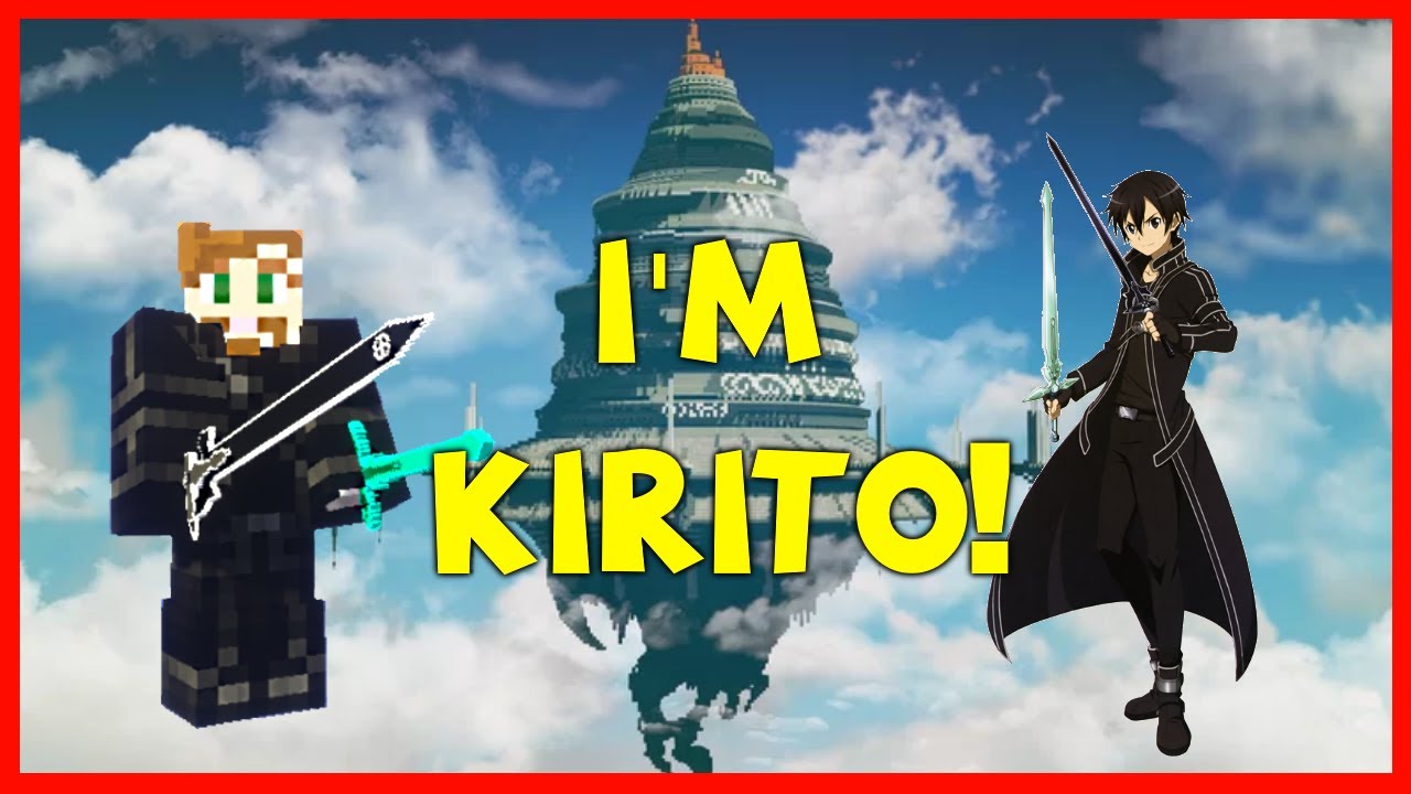 KIRITO in MINECRAFT?!?! - Kirito vs Wither - YouTube