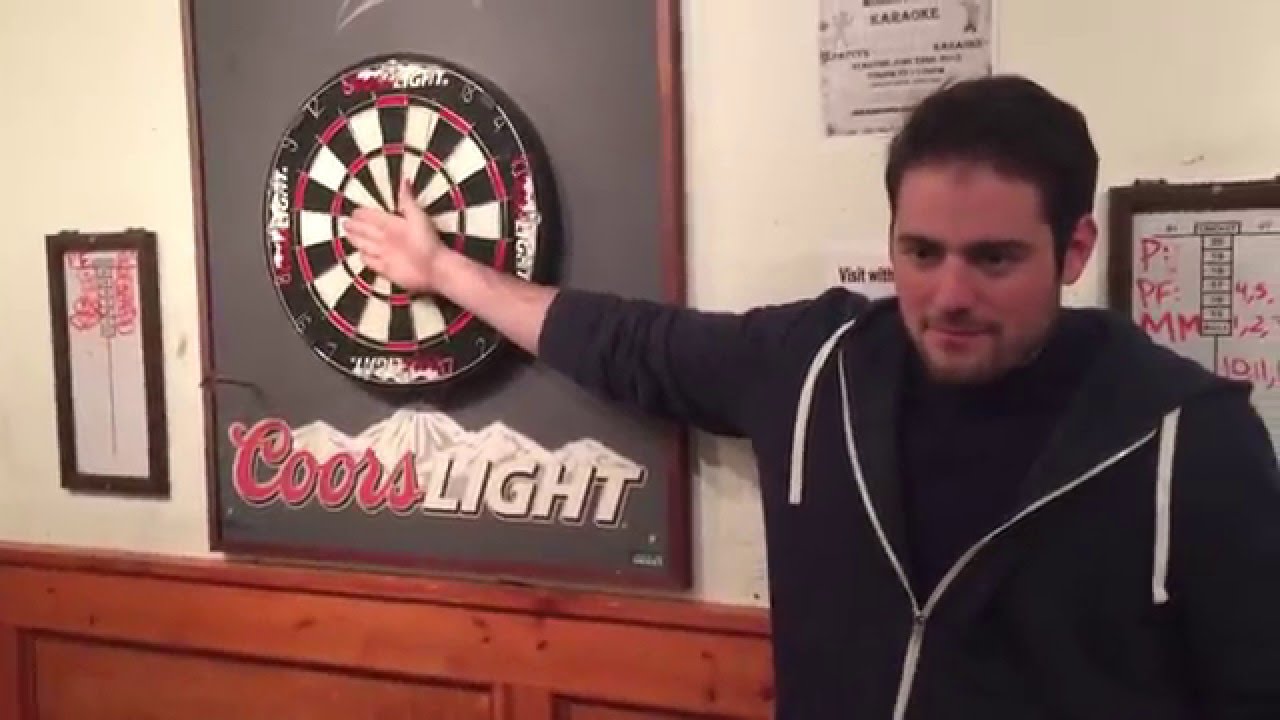 Dart in arm at bar - YouTube