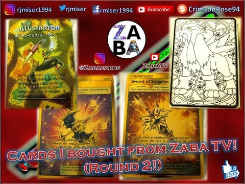 Cards I bought from Zaba TV! (Round 2!) - YouTube
