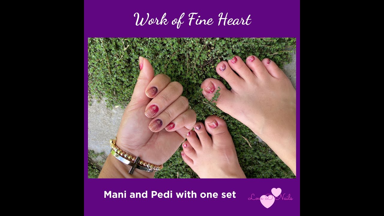 Full Mani & Pedi with one set - Work of Fine Heart - YouTube