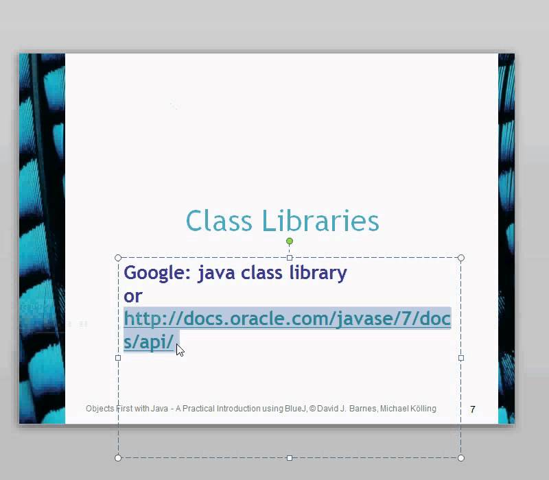 BlueJ Chapter 4 Part 1 Class and Collections Introduction - YouTube