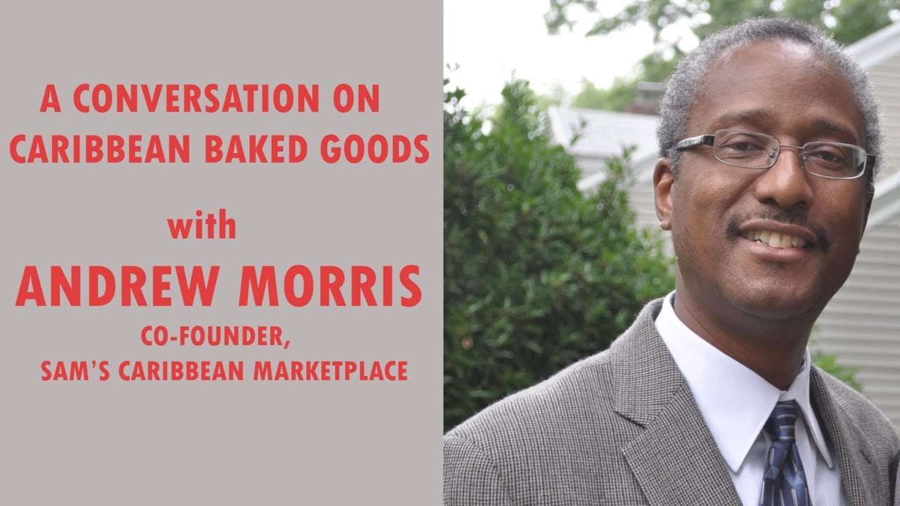 Discussing island baked goods with Sam's Carribean Marketplace's Andrew ...