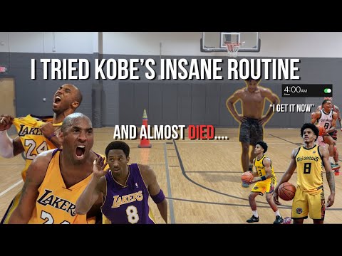 I TRAINED LIKE KOBE FOR 24 HOURS !! Can a Pro Basketball Player Survive Kobe’s INSANE Routine ?
