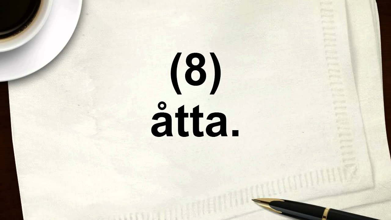 Learn Swedish Numbers Counting from 0 to 10 in Swedish. - YouTube