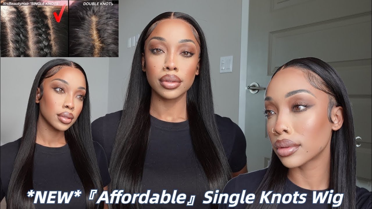 New Affordable *Single Knots & Layered Edge* Lace Wig| Beginner ...