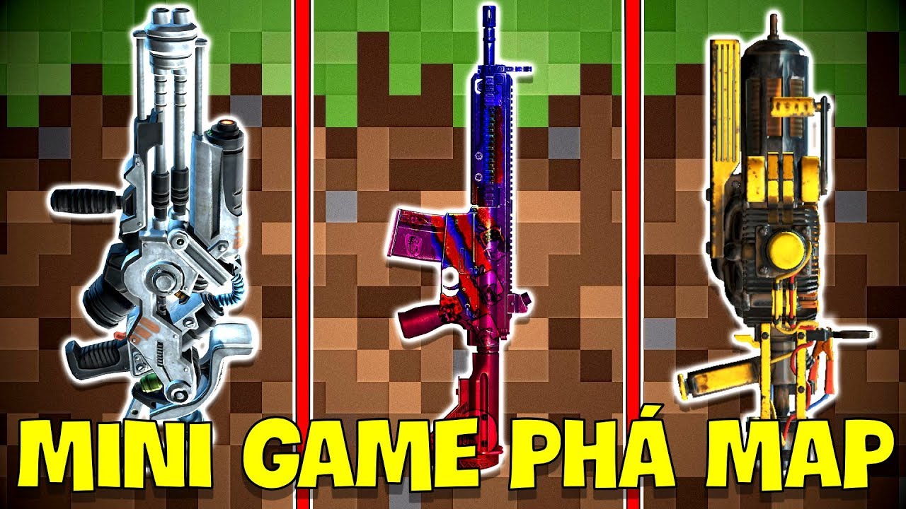 MINECRAFT MINI GAME PHÁ MAP BẰNG SÚNG NGOÀI HÀNH TINH - YouTube