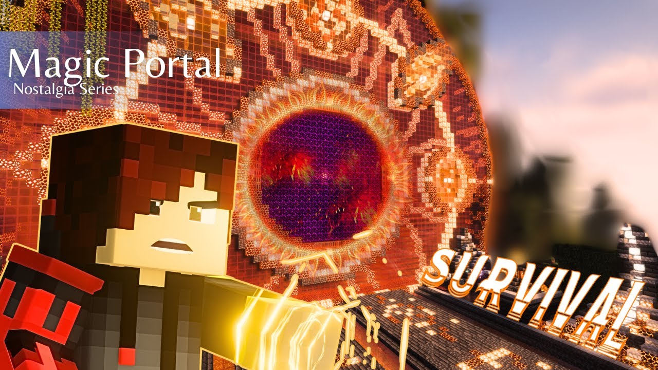 Aku Membuat Magic Portal di Minecraft Survival bukan HARDCORE - YouTube