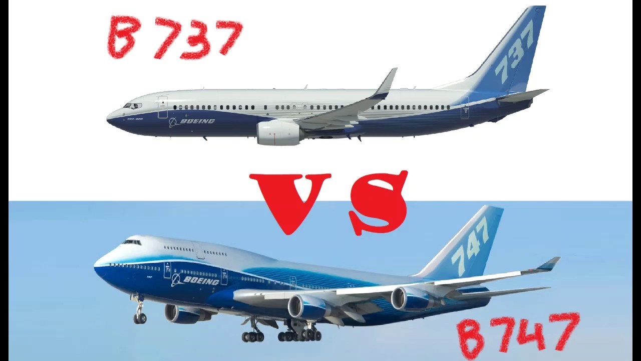 Adu Cepat B737 VS B747 - YouTube