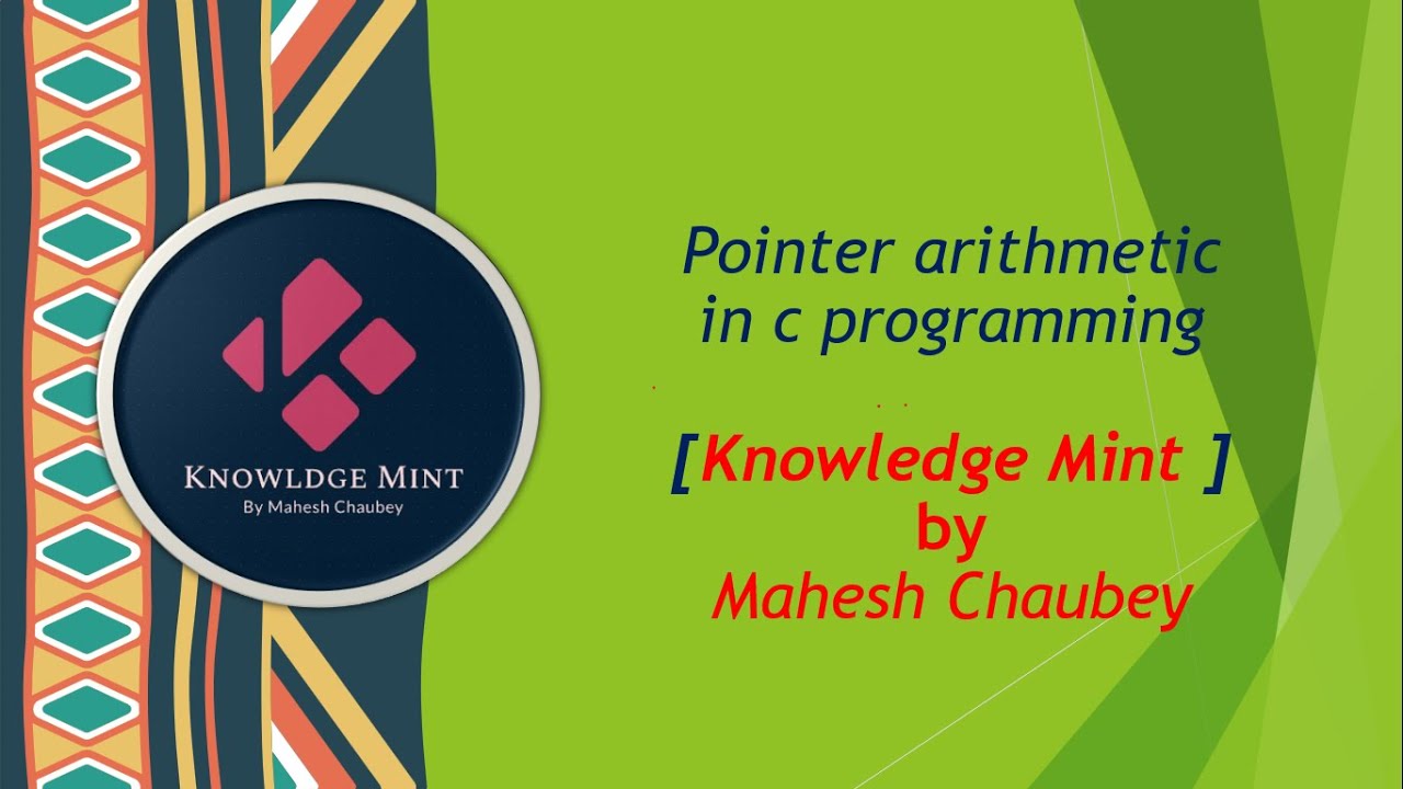 Pointer Arithmetic In C Programming YouTube Pointer Arithmetic In C Programming YouTube
