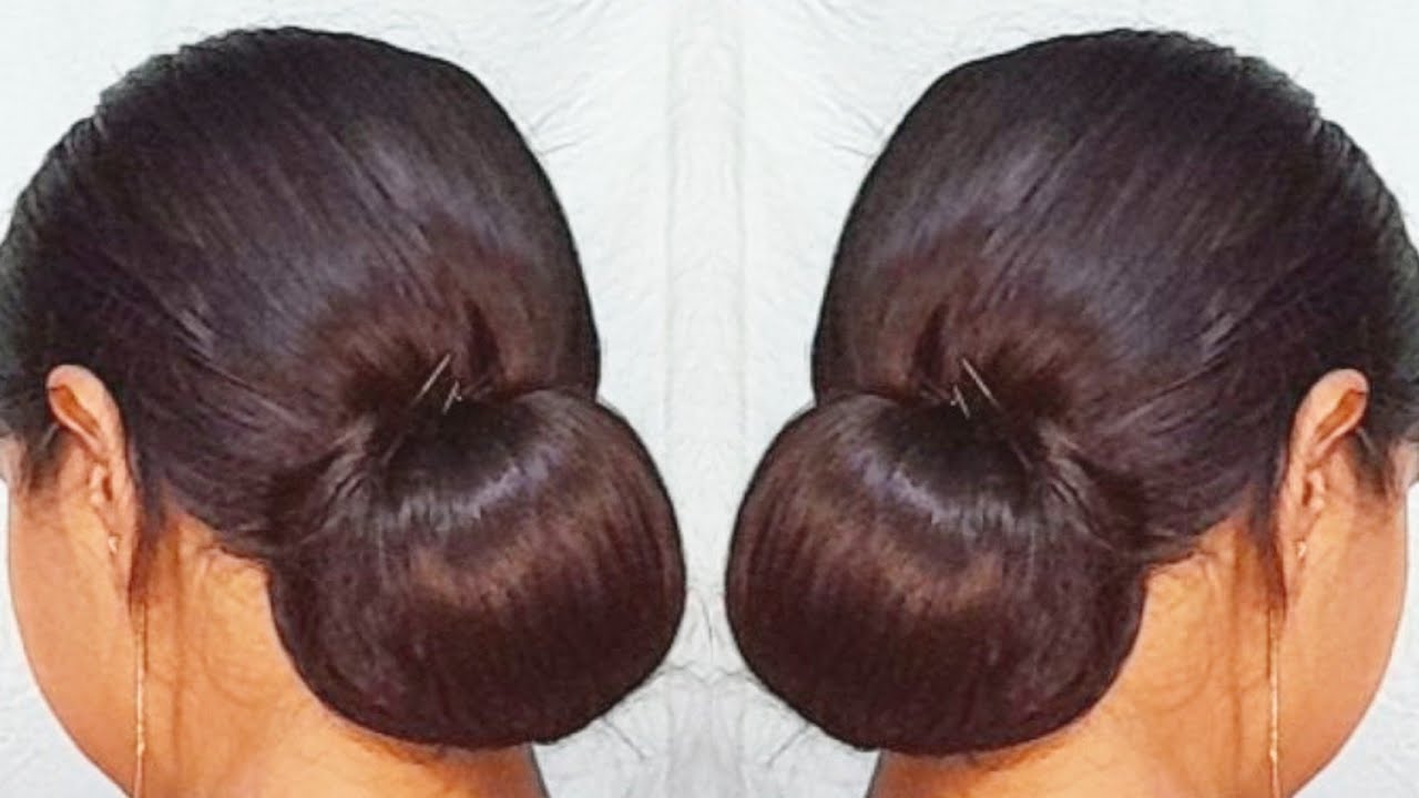 quick and easy low bun hairstyles for ladies/ simple bun hairstyles ...