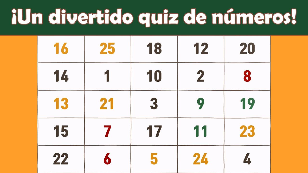 ES🇪🇸 JUEGO DE NÚMEROS PARA MEJORAR LA CONCENTRACIÓN #29 - YouTube