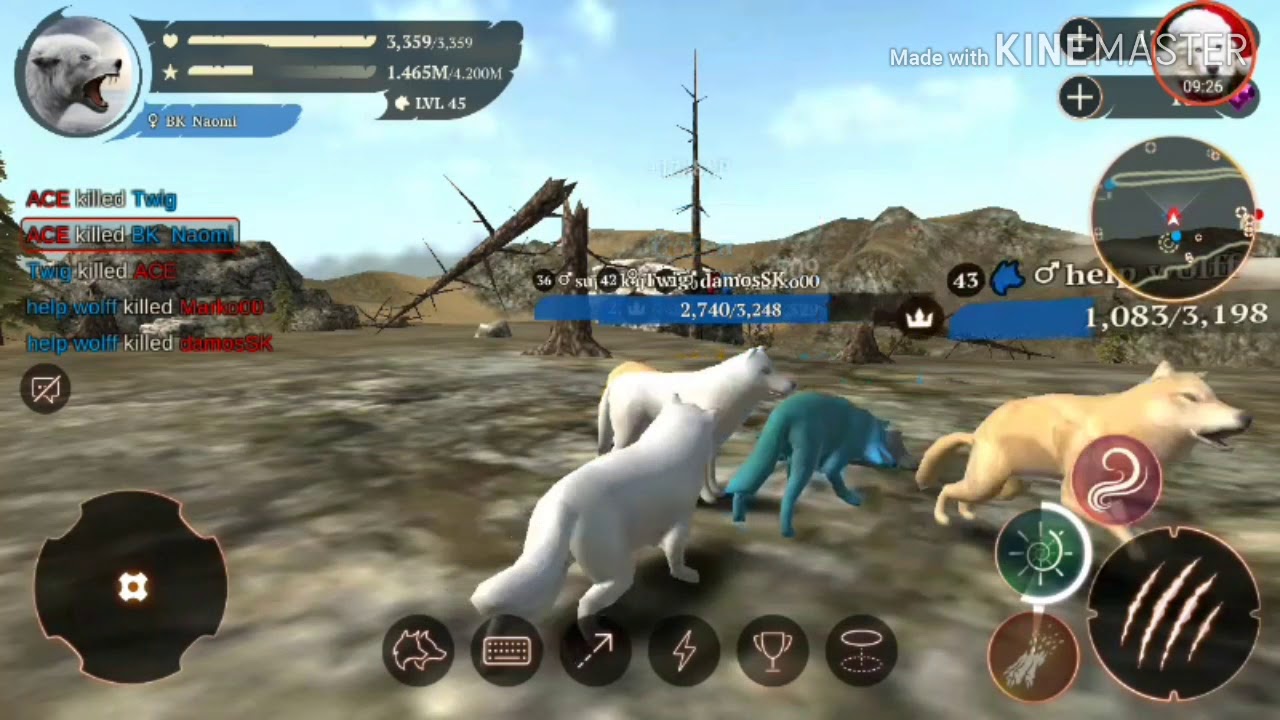 The wolf online simulator - YouTube