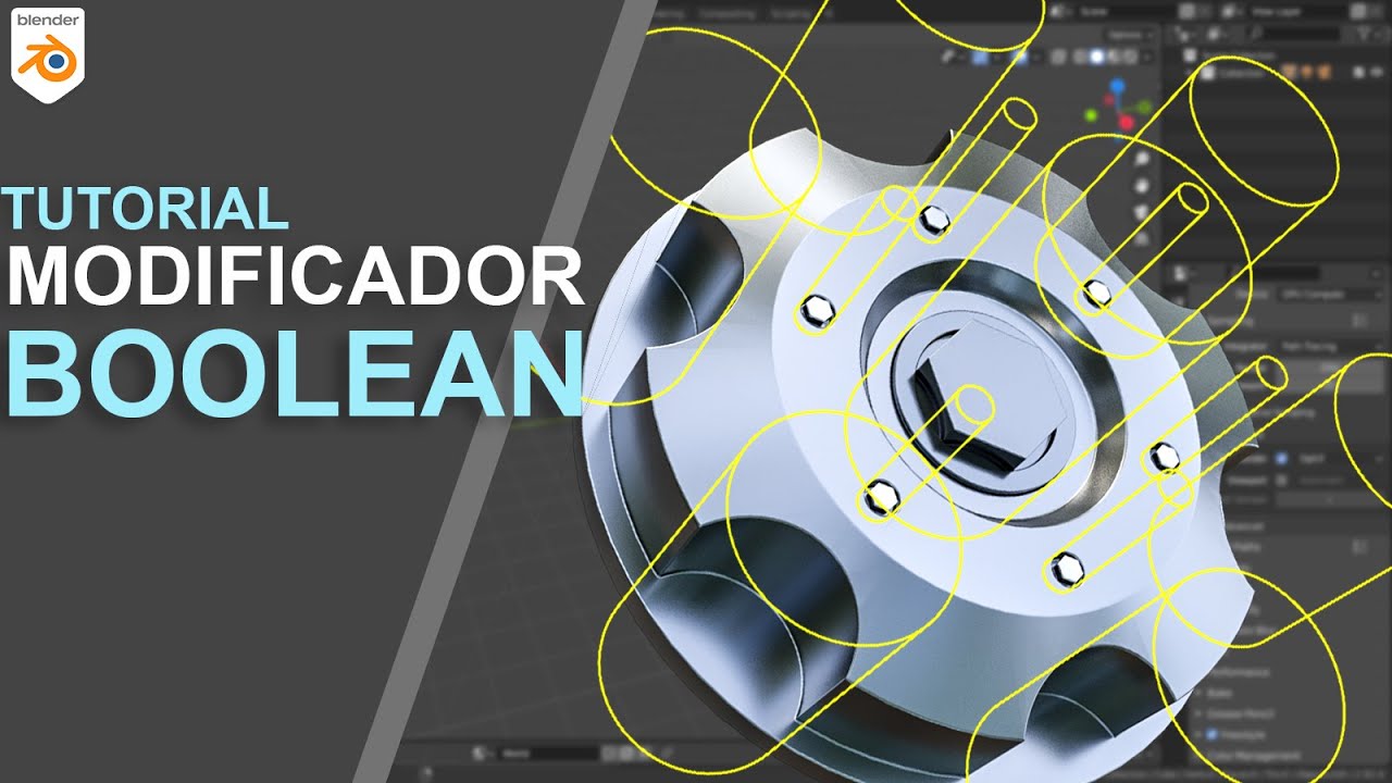 Como Usar Modificador Boolean en Blender-Operaciones Boleanas - YouTube