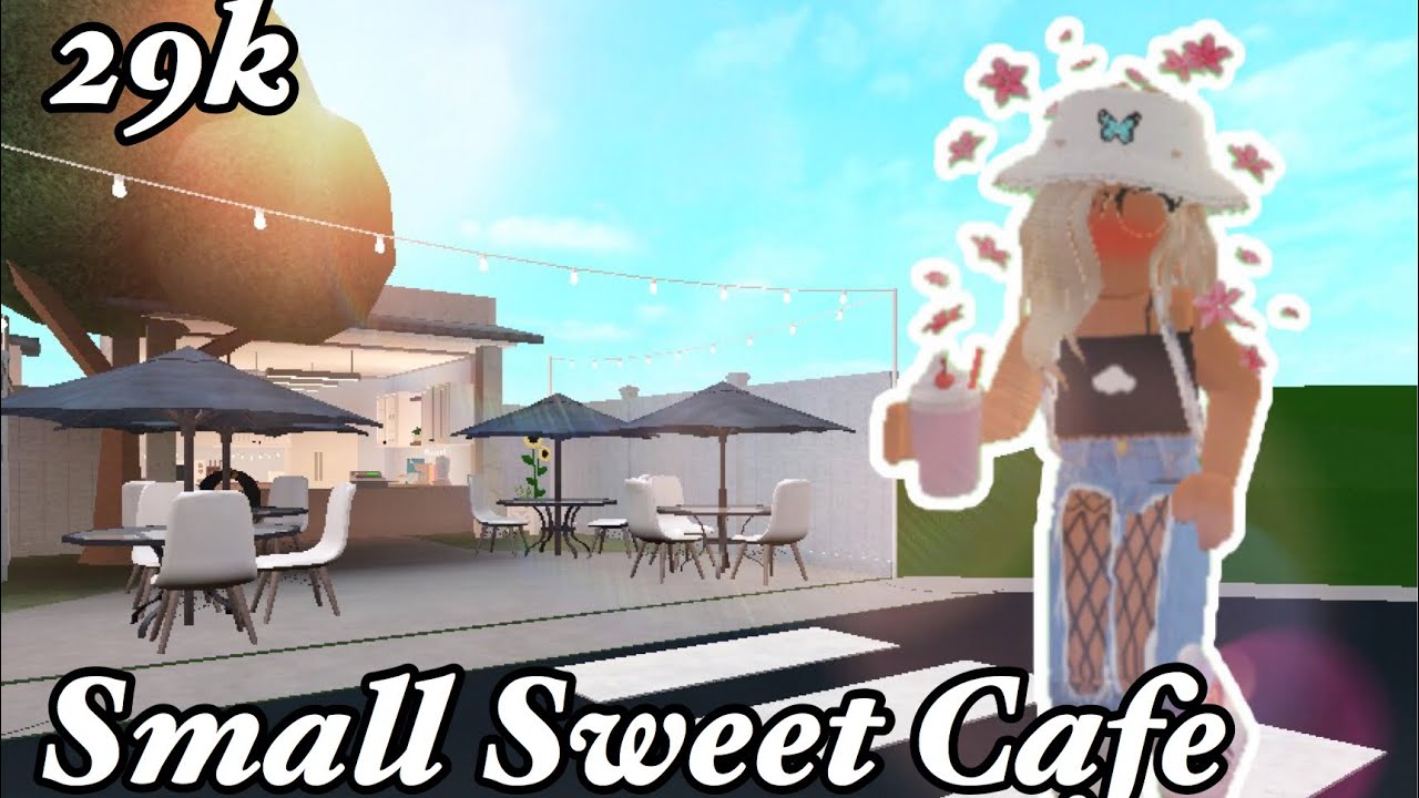 SMALL SWEET CAFE - SPEED BUILD || ROBLOX BLOXBURG - YouTube