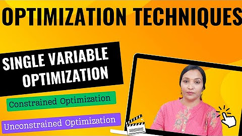 Optimization Techniques - YouTube