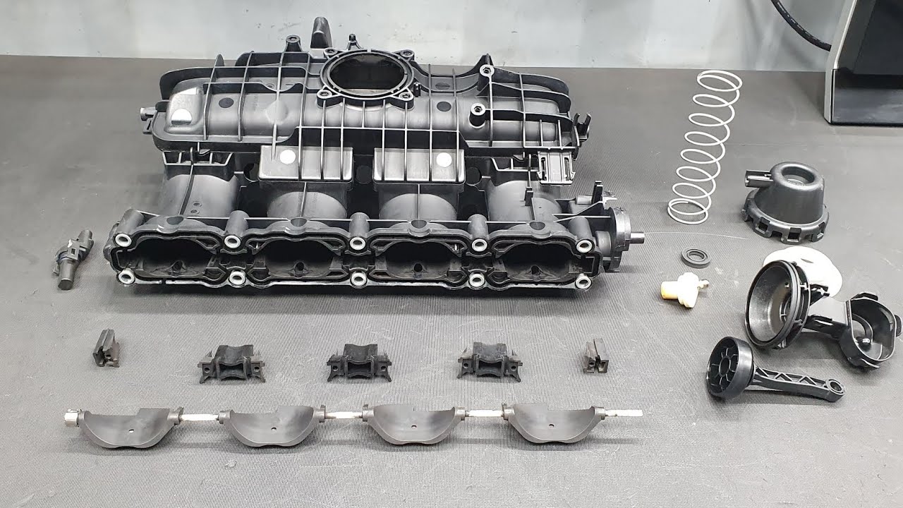 VW Golf 2.0 TSI variable intake manifold - YouTube