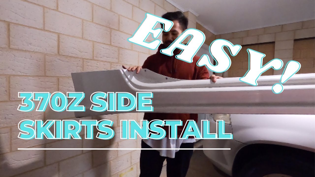 New 370z Varis Side Skirt Install ! - YouTube