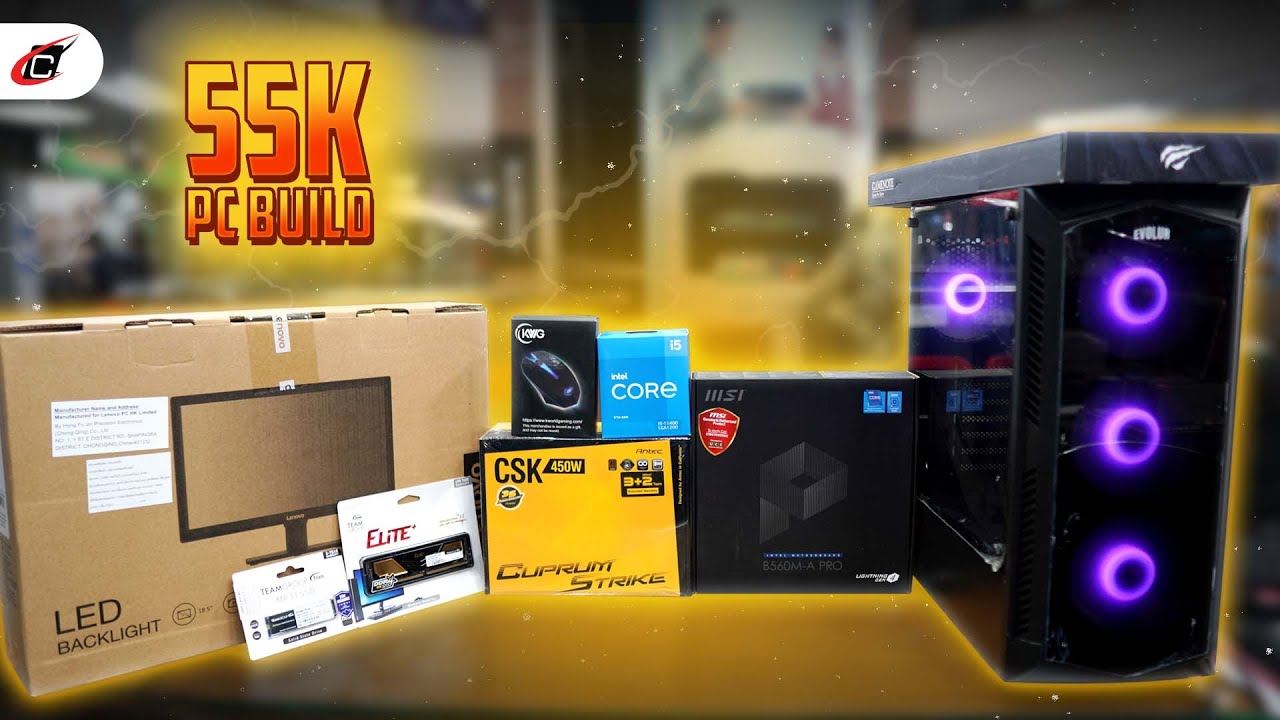 55K Working PC🖥️Build Price in Bangladesh | ️Design &🎥Editing | INTEL ...
