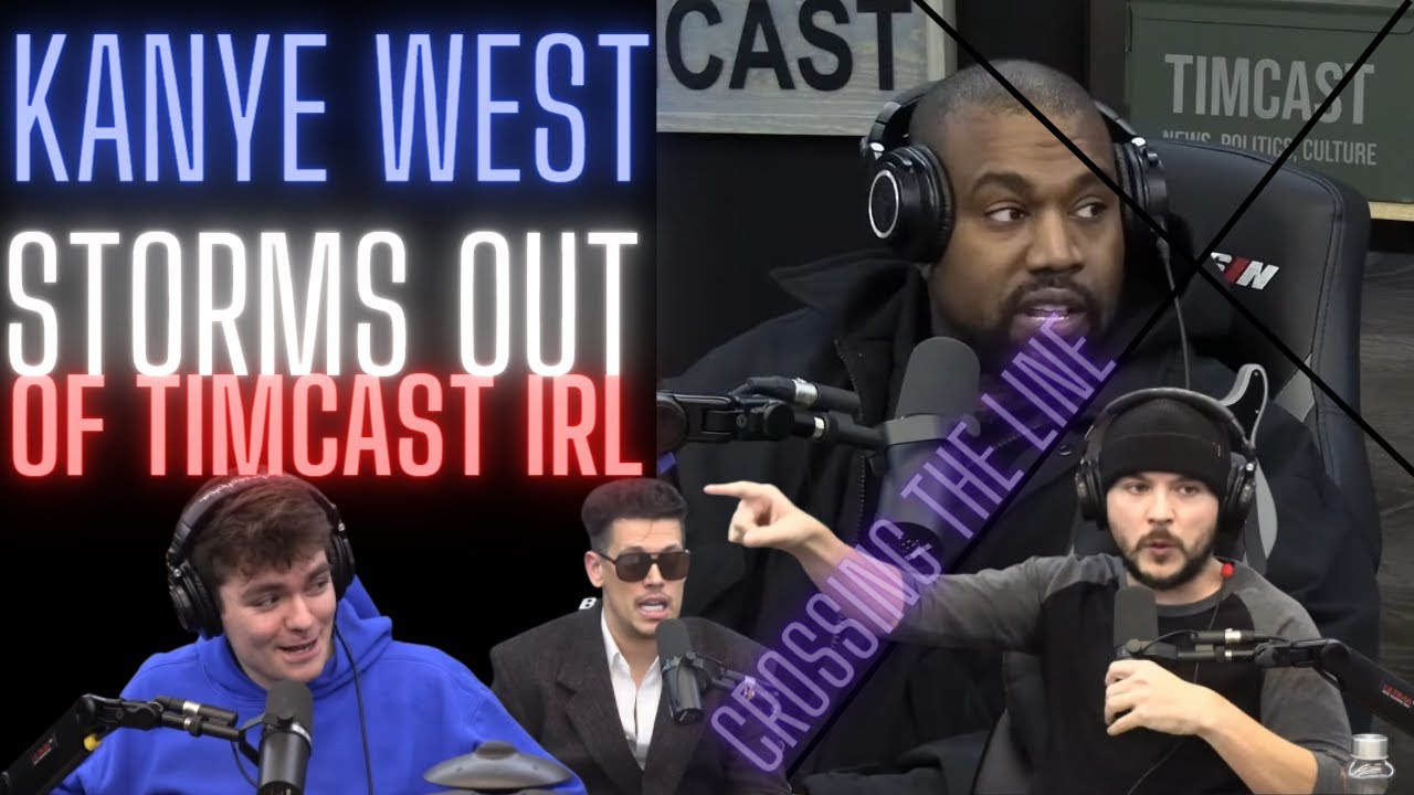 KANYE WEST "YE" STORMS OUT OF TIMCAST IRL with Milo Yiannopoulos and ...