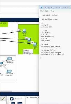 Basic Switch Configuration in CCNA Lab Packet Tracer #cisconetworks #networksimulation # ...