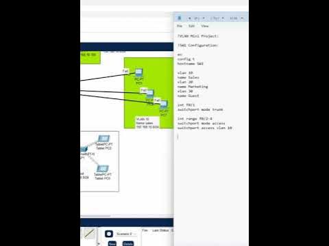 Basic Switch Configuration in CCNA Lab Packet Tracer #cisconetworks #networksimulation # ...