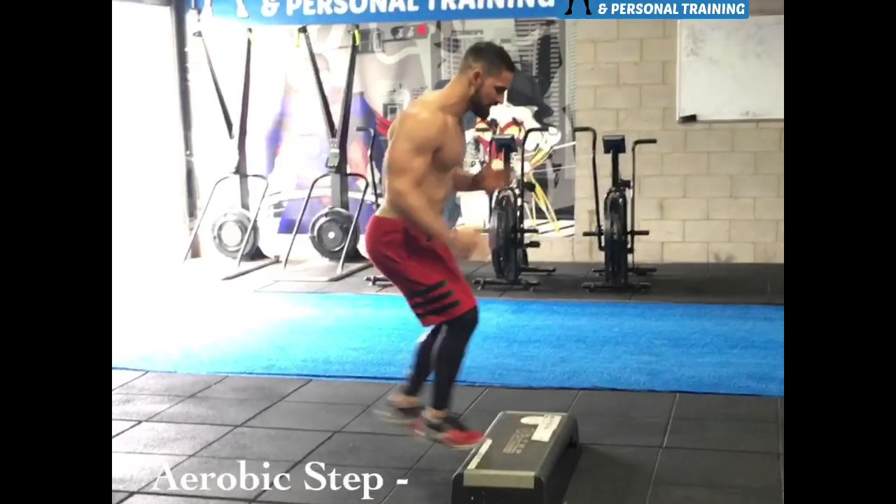 Aerobic Step - Toe Touches - YouTube