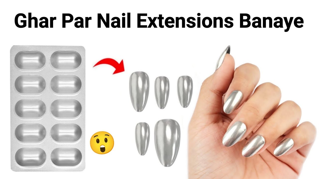 DIY Homemade Nail Extensions 😍🥰/how to make fake nails at home/diy nail ...