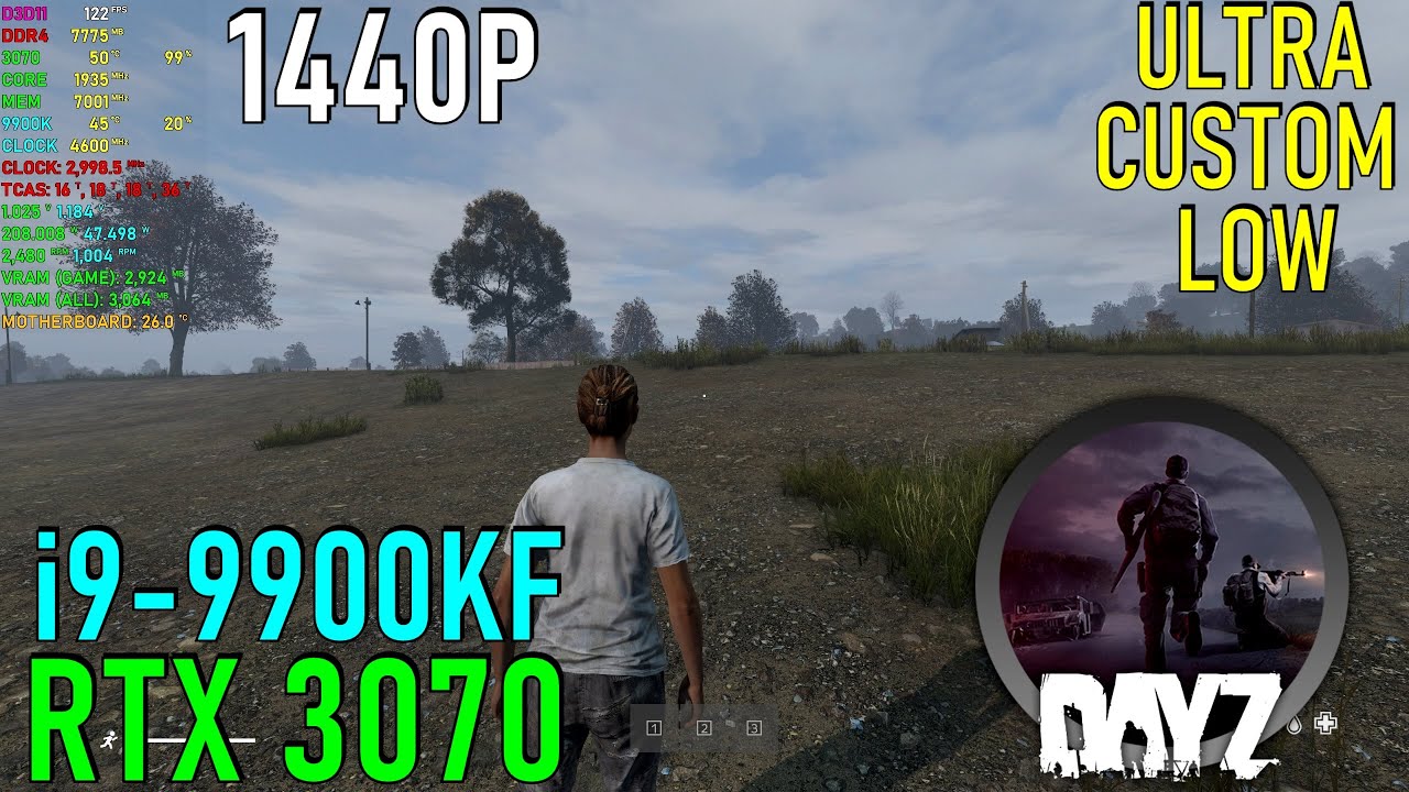 DayZ: RTX 3070 + 9900K 4.6GHz / 1440P - YouTube
