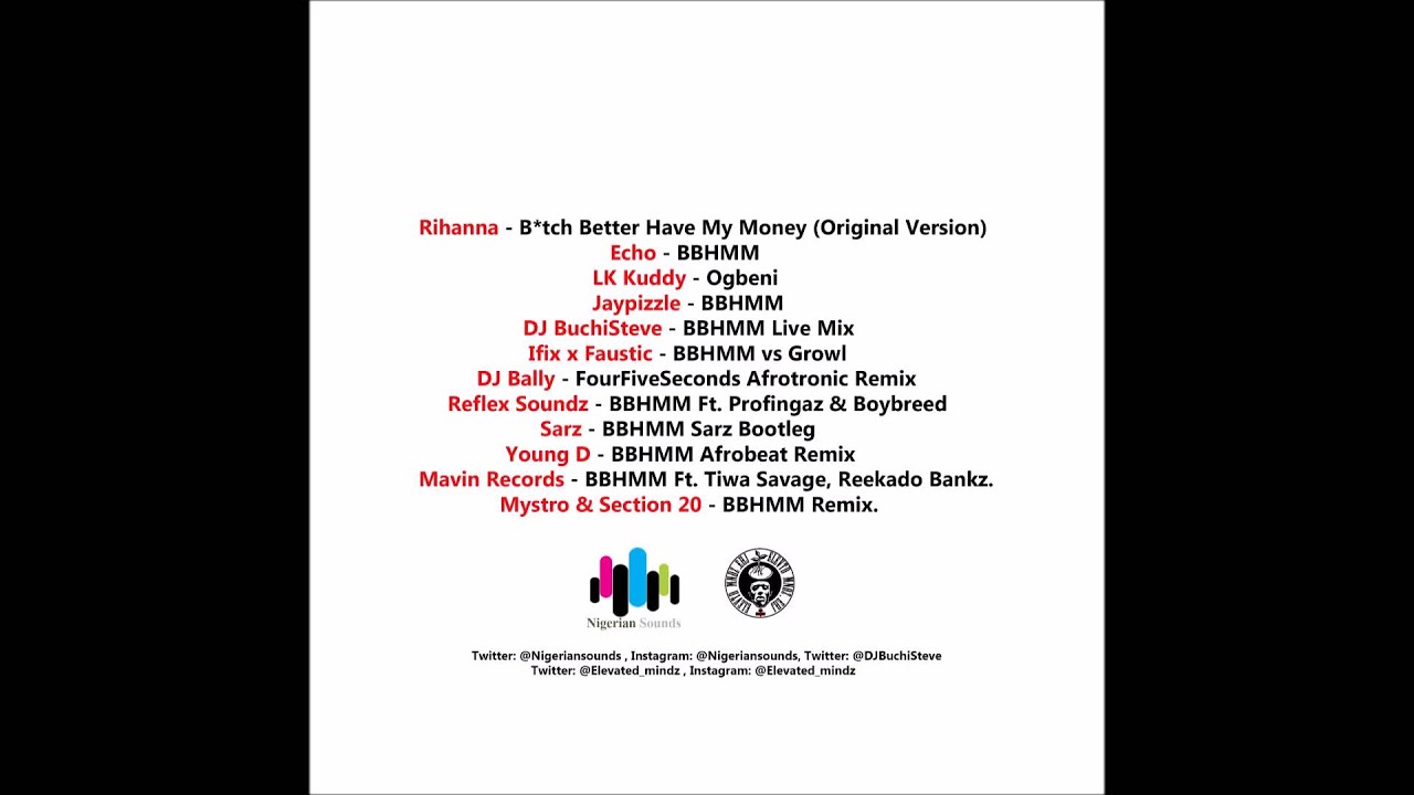 DJ Buchi Steve - Bitch Better Have My Money [ Afro-Mix ] - YouTube