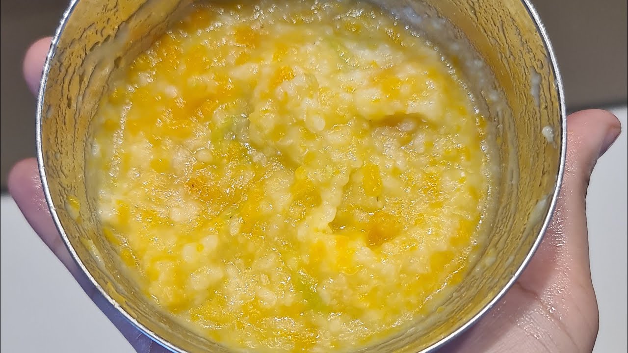yummy potato's rice carrot puree for 8 to 1 year baby lunch time recipe ...