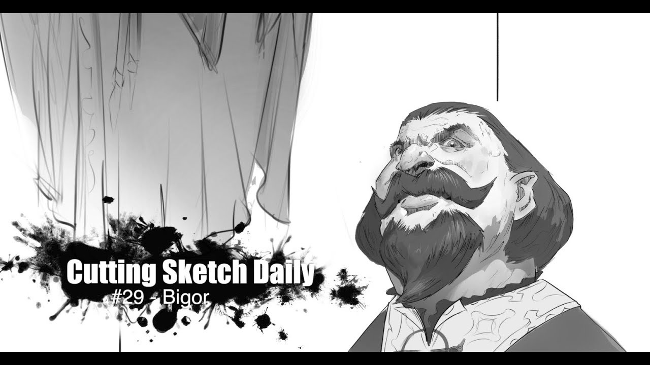 Cutting Sketch Daily #29 - YouTube