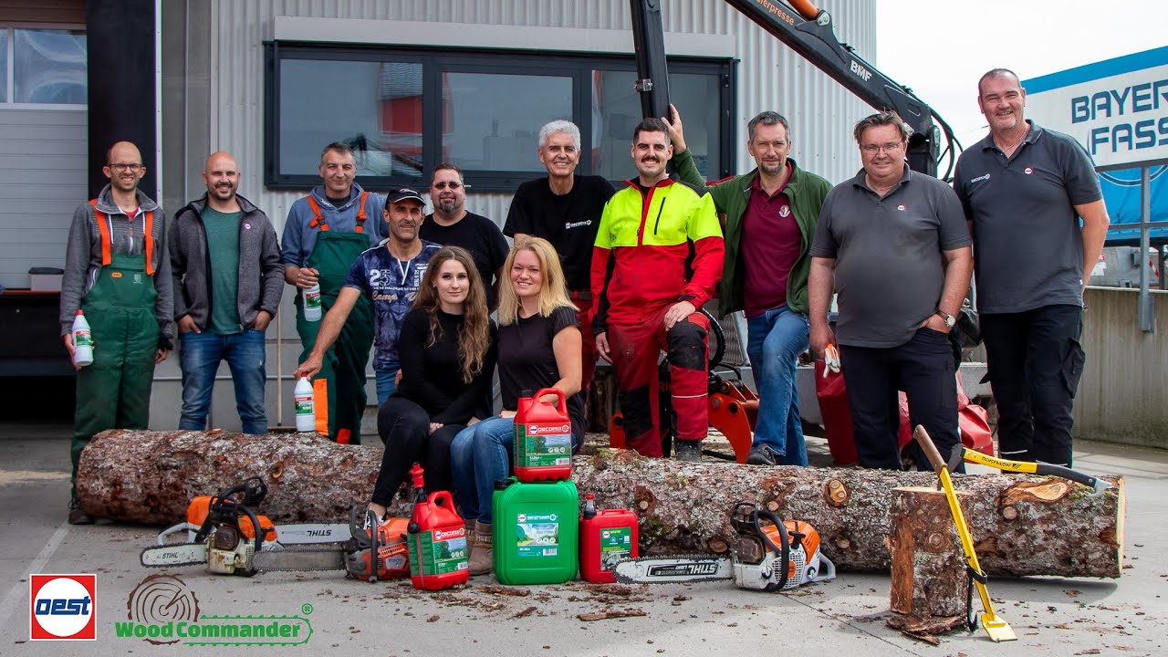 Motorsägenschulung mit Team Wood Commander - YouTube