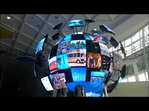 Sphere LED Display Screen / LED Ball Display / LED Globe Display - YouTube