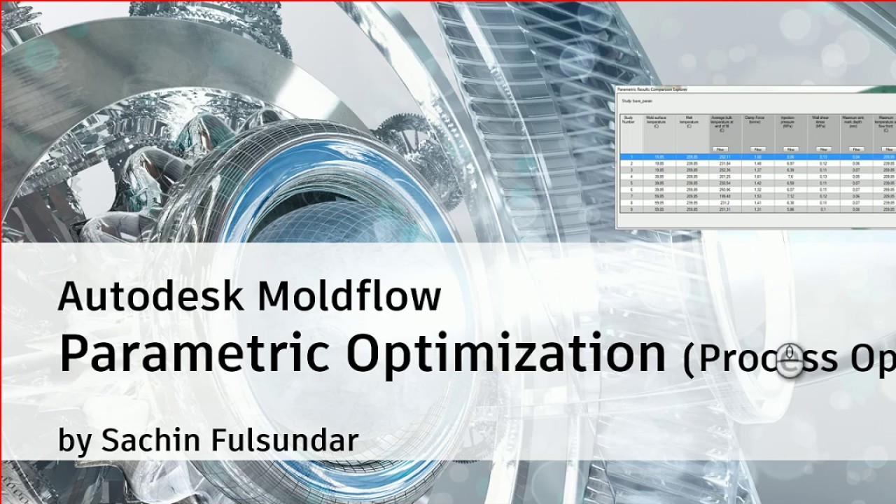 Parametric Optimisation Workflow - Autodesk Moldflow - YouTube