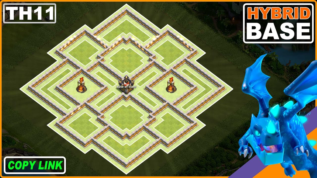 NEW! TH11 base with COPY LINK | COC Town Hall 11 Trophy/War Base ...