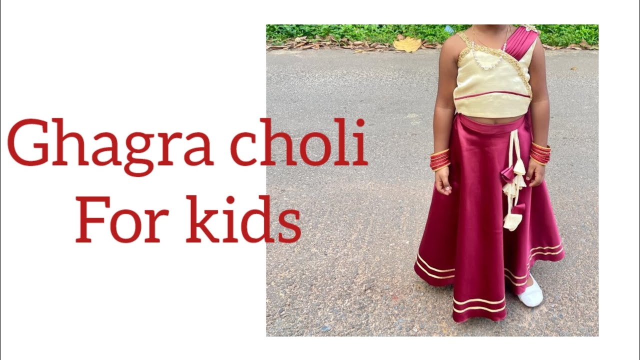 ghagra choli for kids🥻 traditional /ethnic wear cutting ️ and stitching ...